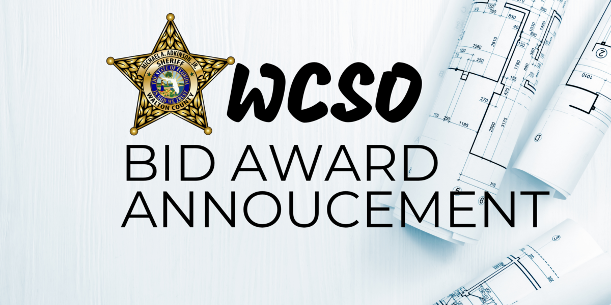 WCSO ANNOUNCES BID AWARD FOR DRIVING PAD PROJECT | Walton County ...